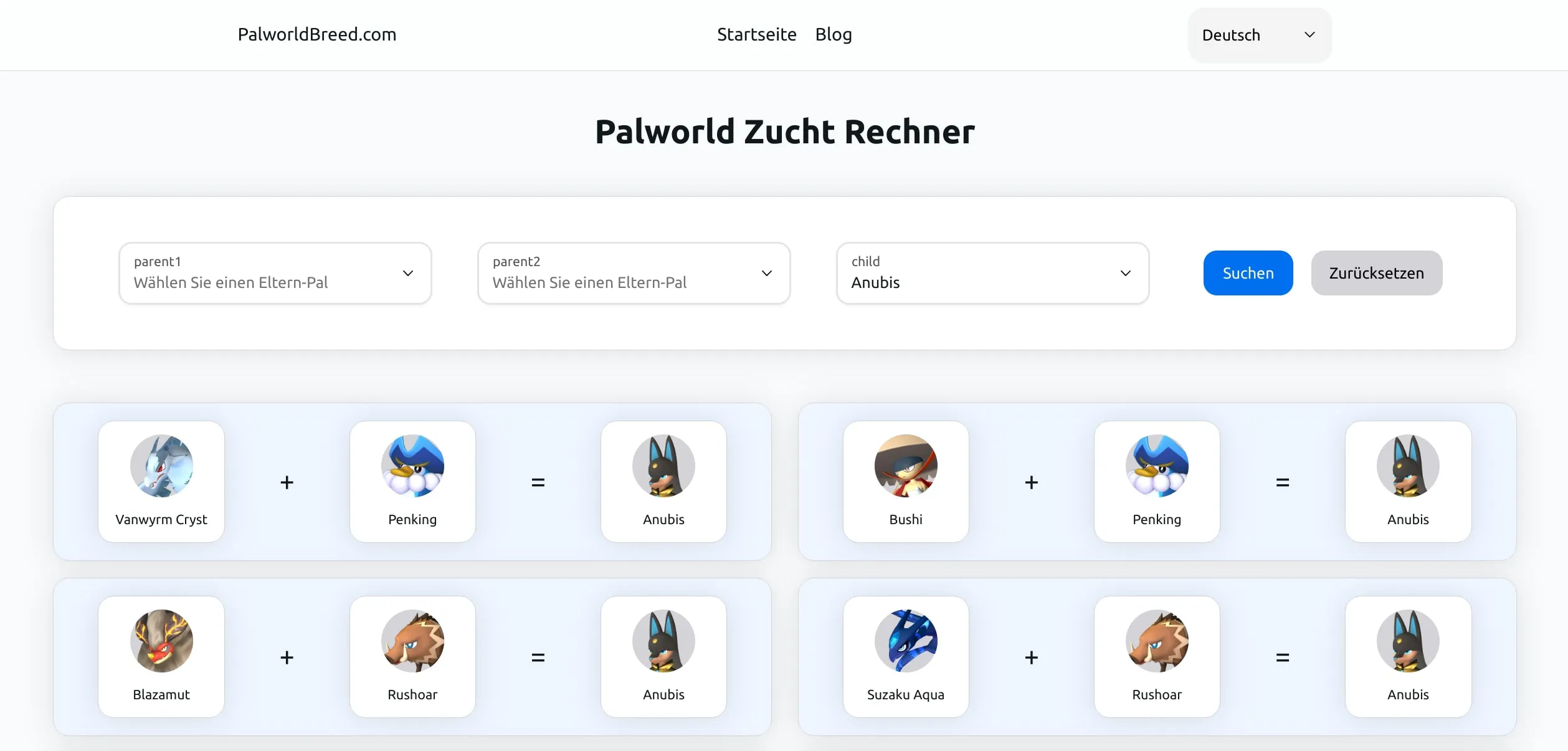 palworld Anubis züchten liste - palworldbreed.com