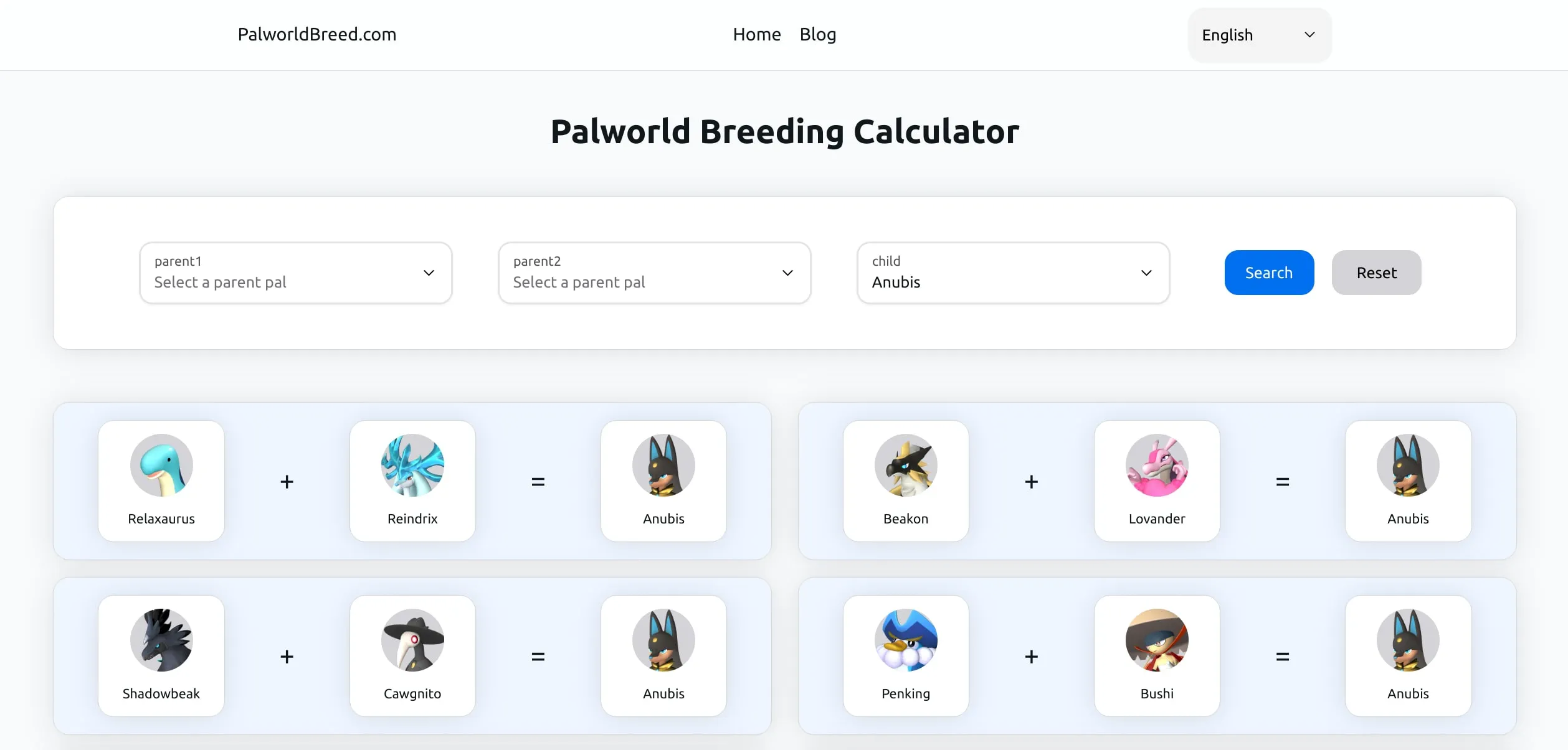 Anubis Breeding Palworld - palworldbreed.com